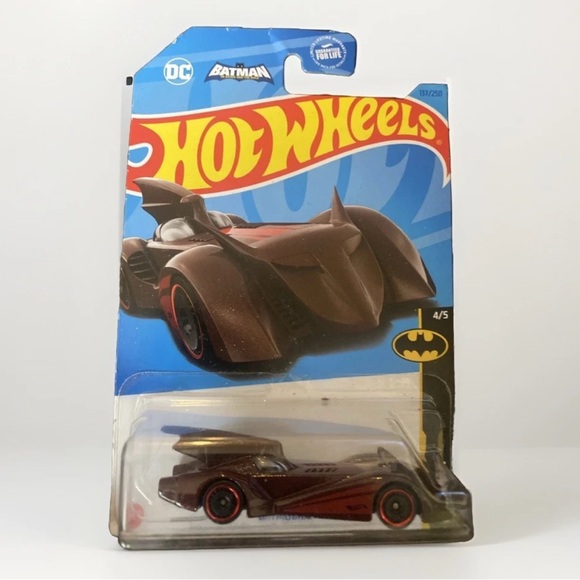 Hot Wheels | Toys | Hot Wheels Error Batmobile Burgundy Batman He Brave ...